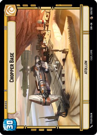 Chopper Base // Shield (30 // T02) - Spark of Rebellion - Game Nerdz