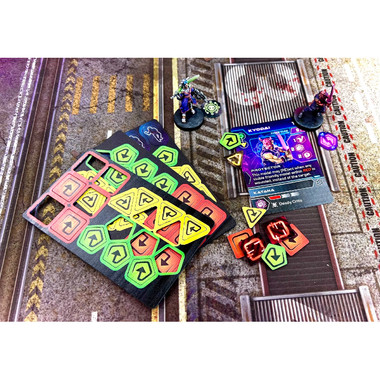 Cyberpunk Red RPG: Combat Zone - [RE]Action Acrylic Full Color Token ...
