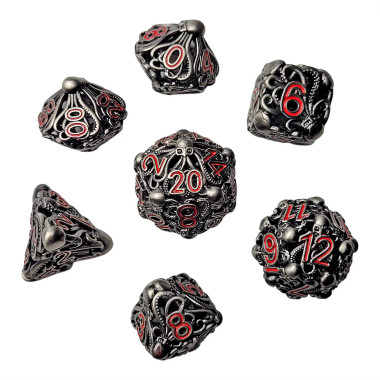 Forged Gaming: Fathomless Fate Hollow Metal RPG Dice Set - Game Nerdz