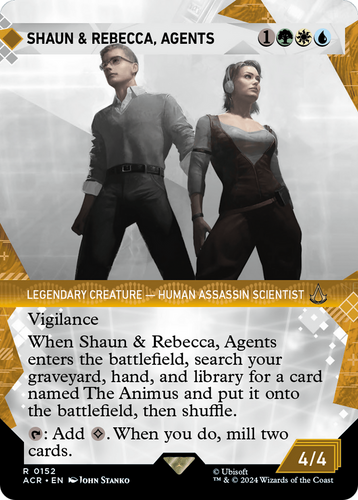 Shaun & Rebecca, Agents (ACR-152) - Assassin's Creed: (Showcase) (Borderless) Foil - Game Nerdz