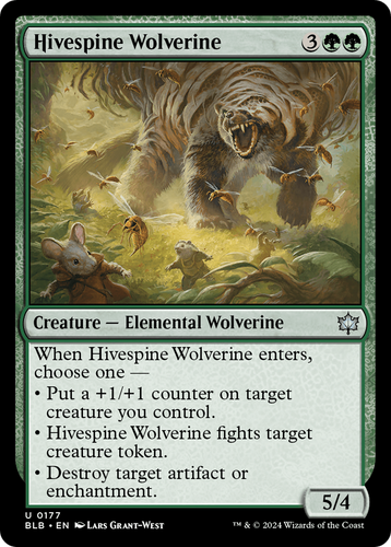Hivespine Wolverine (BLB-177) - Bloomburrow - Game Nerdz