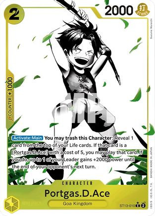 Portgas.D.Ace (010) (Parallel) (ST13-010) Ultra Deck: The Three ...