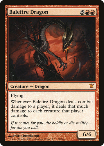 Balefire Dragon (ISD-129) - Innistrad (HP) - Game Nerdz