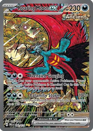 Roaring Moon ex 162 - SV Prismatic Evolutions Holofoil - Game Nerdz