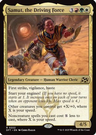 Samut, the Driving Force (DFT-222) - Aetherdrift Foil - Game Nerdz