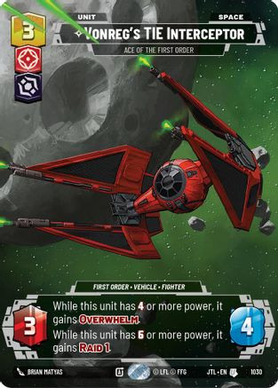 Vonreg's TIE Interceptor - Ace of the First Order (Prestige) (1030 ...