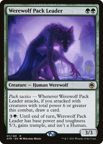 Werewolf Pack Leader (PPAFR-211P) - Adventures in the Forgotten Realms ...