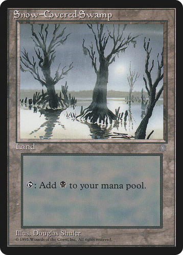 Snow-Covered Swamp (ICE-372) - Ice Age - Game Nerdz