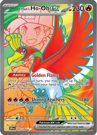 Ethan's Ho-Oh ex - 209/182 209 - SV10 Destined Rivals Holofoil - Game Nerdz