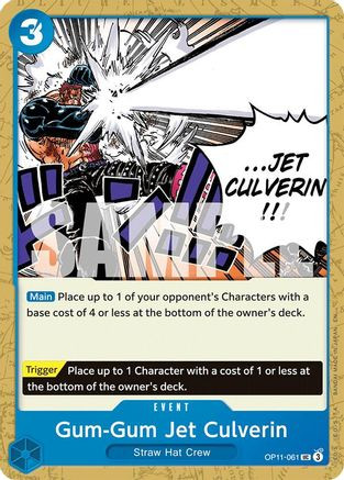 Gum-Gum Jet Culverin (OP11-061) A Fist of Divine Speed - Game Nerdz