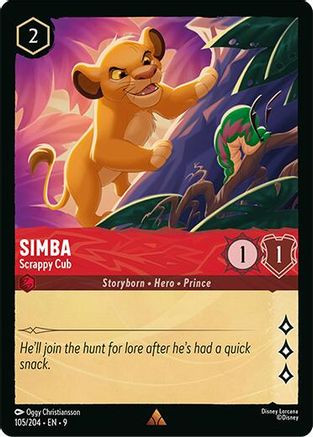 Simba - Scrappy Cub (105/204) - Fabled - Game Nerdz
