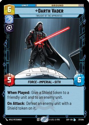 Darth Vader - Twilight of the Apprentice (037/264) - Legends of the ...