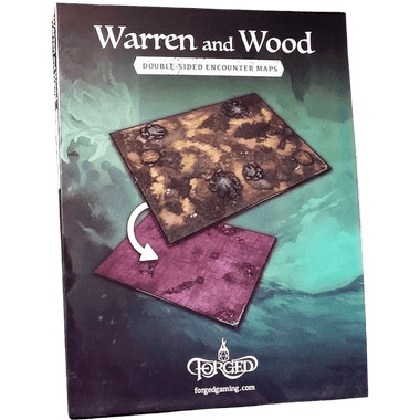 Forged Gaming: Double-Sided Encounter Maps - Warren and Wood - Game Nerdz