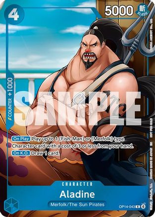 Aladine (Dash Pack) (OP14-043) The Azure Sea's Seven Foil - Game Nerdz