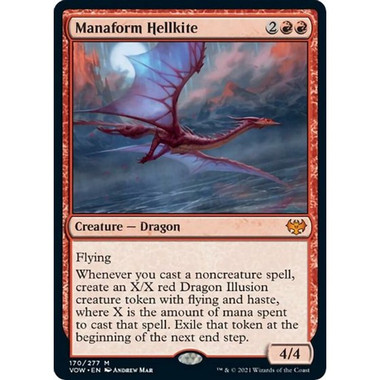 Manaform Hellkite (VOW-170) - Innistrad: Crimson Vow Foil - Game Nerdz