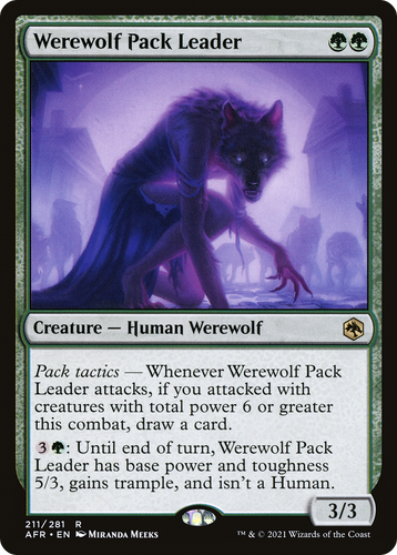 Werewolf Pack Leader (AFR-211) - Adventures in the Forgotten Realms ...