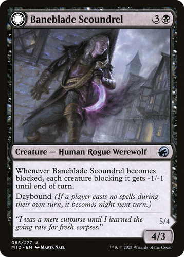 Baneblade Scoundrel // Baneclaw Marauder (MID-085) - Innistrad ...