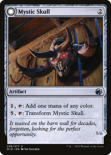 Mystic Skull // Mystic Monstrosity (MID-256) - Innistrad: Midnight Hunt ...