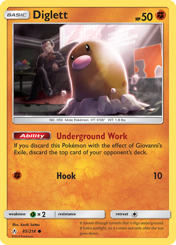 Diglett 85/214 - Unbroken Bonds - Game Nerdz