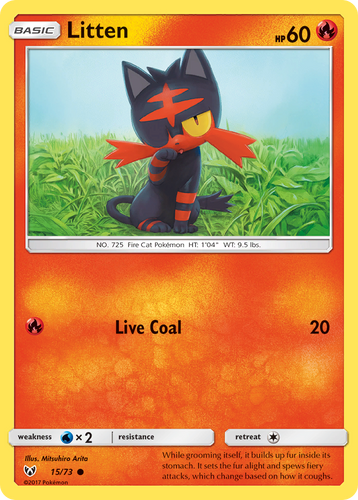 Litten 15/73 - Shining Legends - Game Nerdz