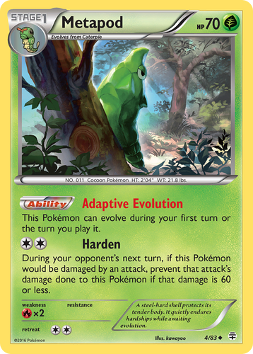 Metapod 4/83 - Generations - Game Nerdz
