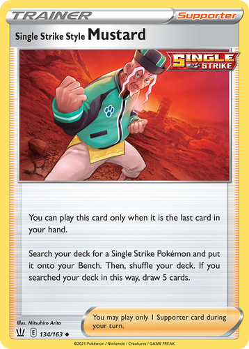 Single Strike Style Mustard 134/163 - Battle Styles - Game Nerdz