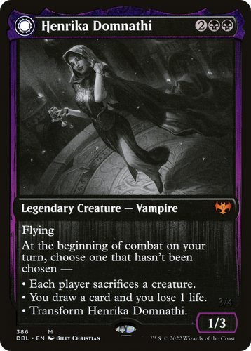 Henrika Domnathi // Henrika, Infernal Seer (DBL-386) - Innistrad ...