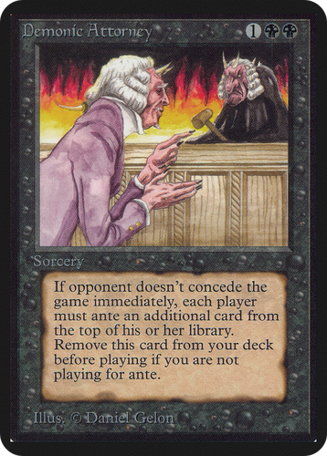 Demonic Attorney - Limited Edition Alpha - Game Nerdz