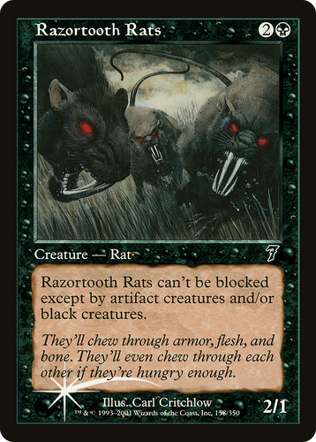 Razortooth Rats - Seventh Edition Foil - Game Nerdz