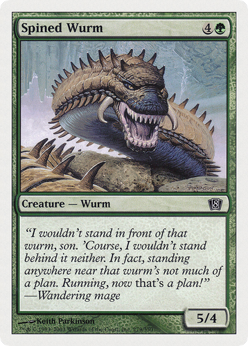 Spined Wurm (8ED-279) - Eighth Edition - Game Nerdz