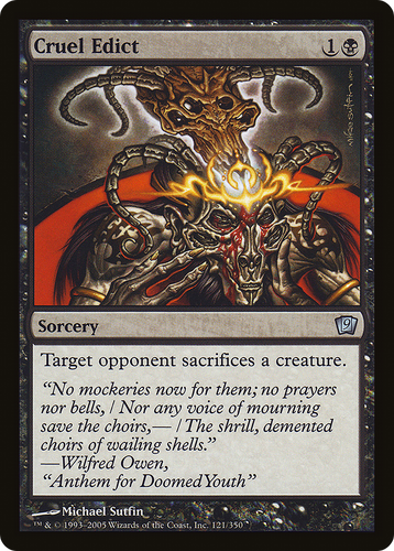 Cruel Edict - Ninth Edition Foil - Game Nerdz