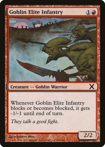 Goblin Elite Infantry (10E-206) - Tenth Edition Foil - Game Nerdz