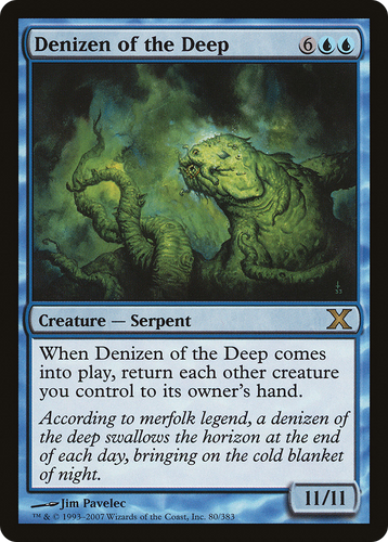 Denizen of the Deep (10E-080) - Tenth Edition Foil - Game Nerdz