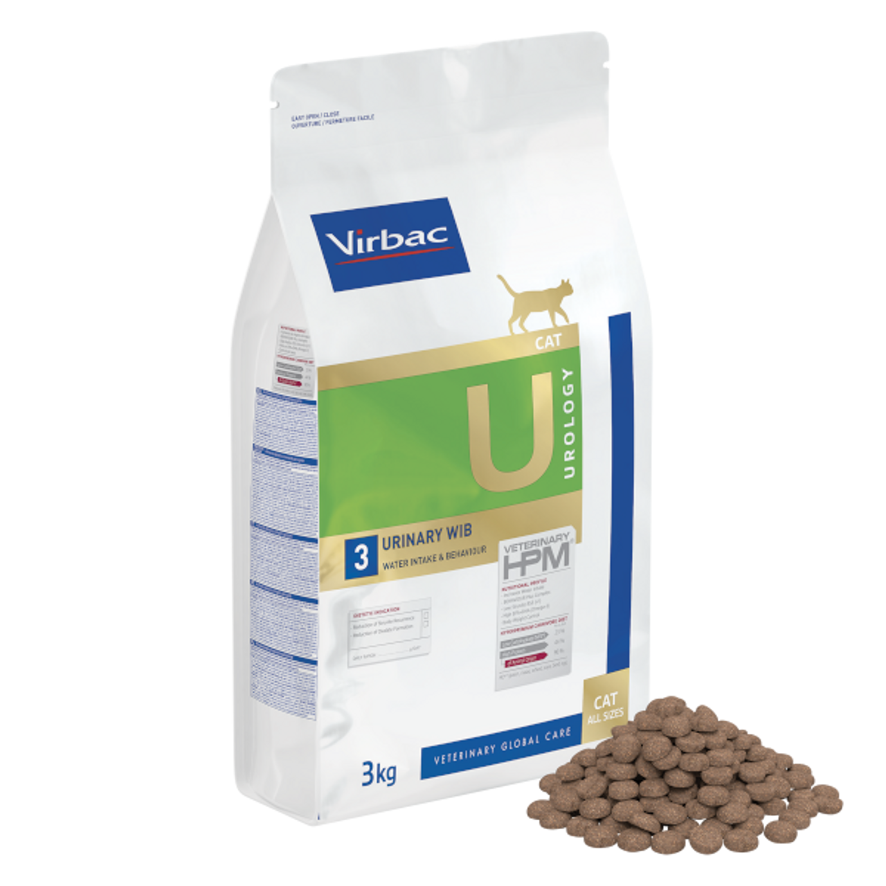 VETERINARY HPM | Urology U3 Urinary WIB - Krmivo pro kočky - Virbac