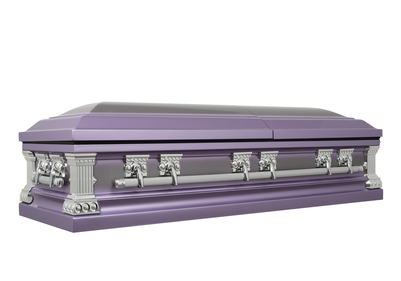 Lincoln Lilac Metal Casket for Sale with White Velvet Interior ...