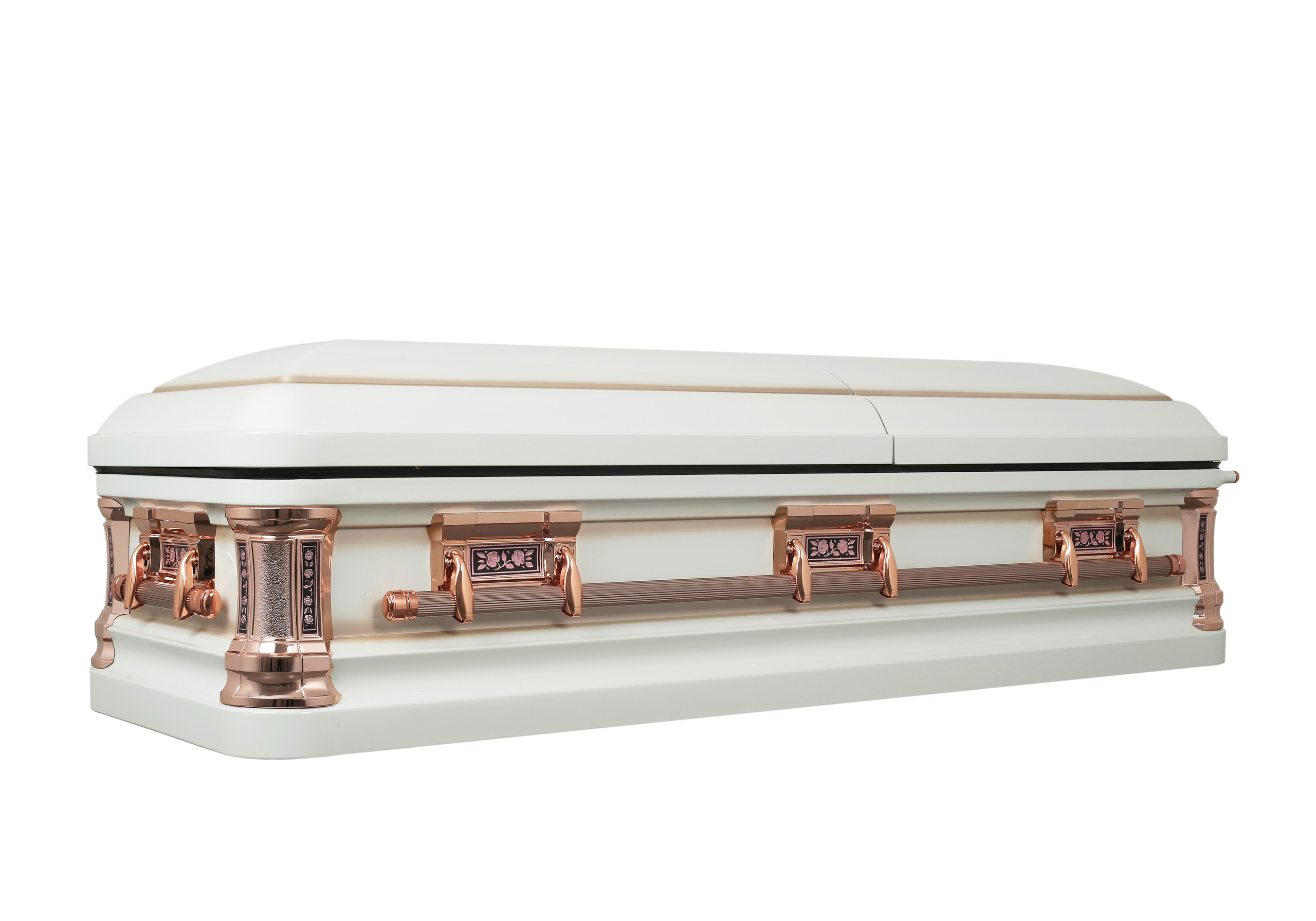 Misty Rose Metal Caskets for Sale With Pink Velvet Interior | Overnight ...