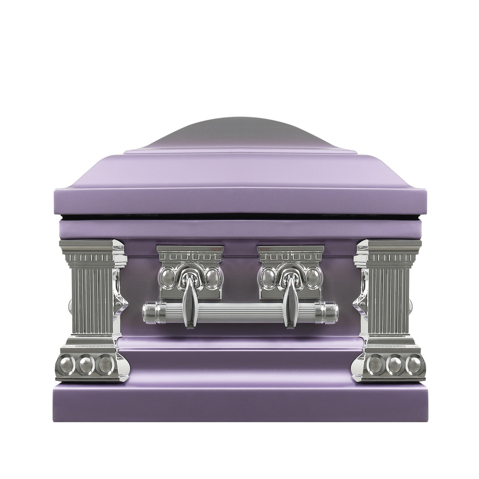Lincoln Lilac Metal Casket for Sale with White Velvet Interior ...