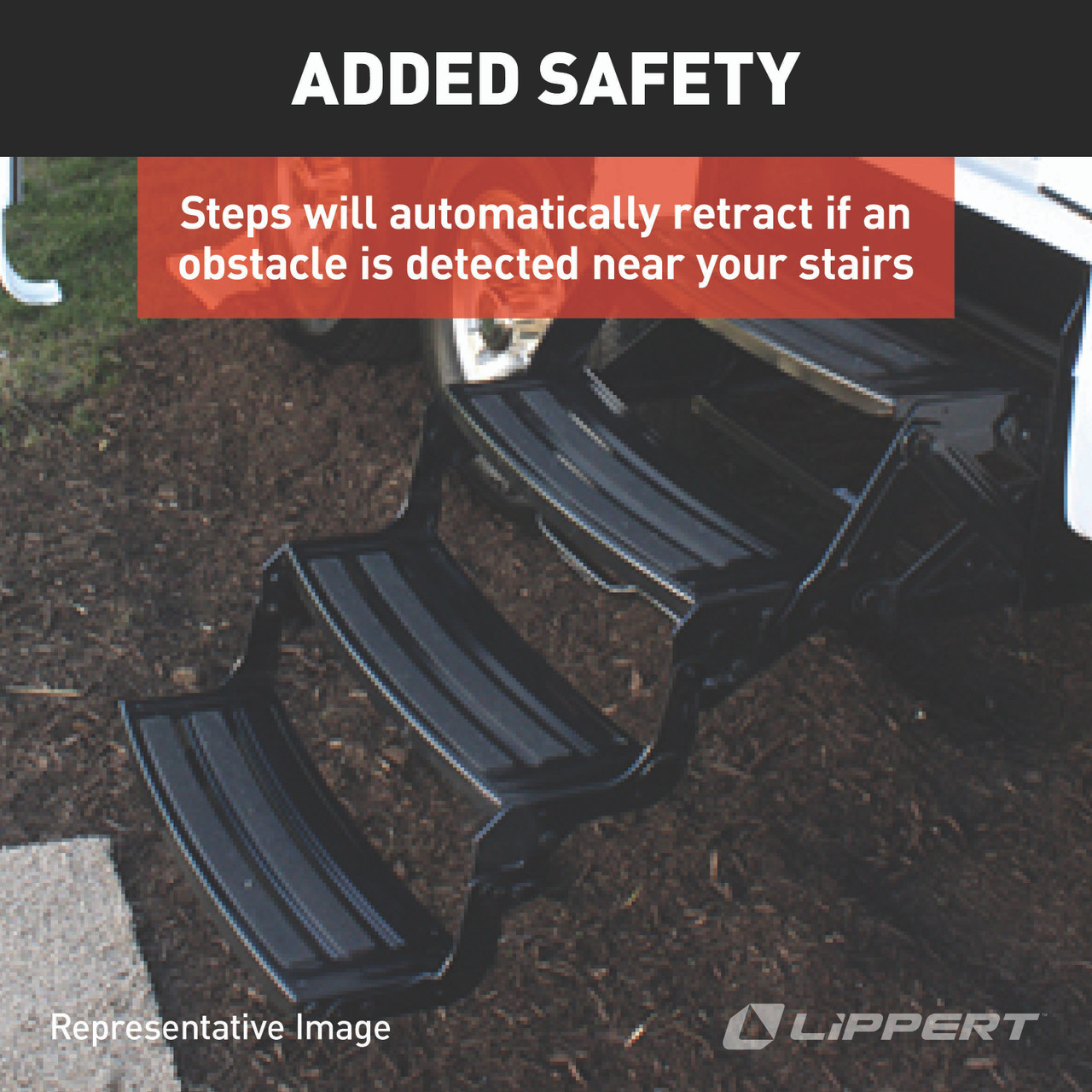 LIPPERT Kwikee 32 Series Double Tread Electric RV Step Assembly - Logic ...