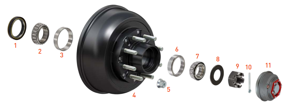 10,000 LB Short Wheel End Axle Breakdown: Complete Replacement Parts Guide