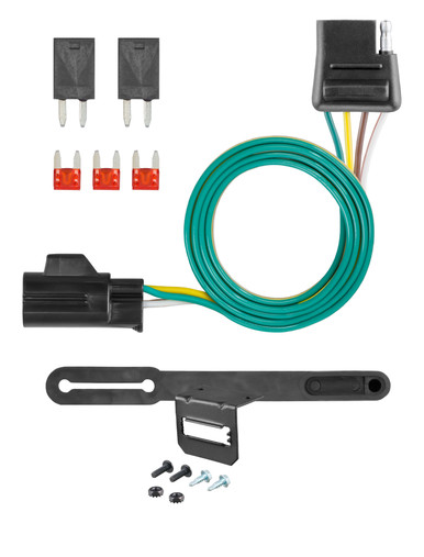 07-09 Chevrolet Equinox CURT 4-flat Plug and Play Trailer Wiring ...