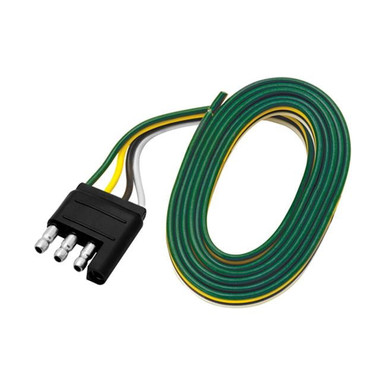 Wesbar Wiring Connector, 4-Way Flat Trailer End, 25 ft. Length Wire ...