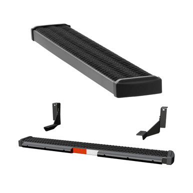 LUVERNE Grip Step 7" x 54" Black Aluminum Rear Step Fleet Kit, Select ...