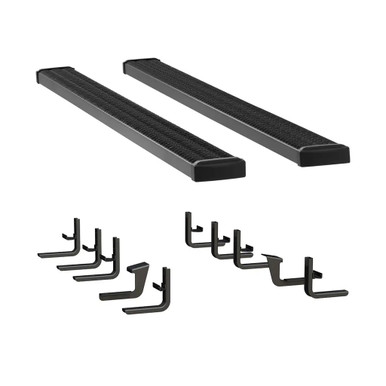 LUVERNE Grip Step 7" x 98" Black Aluminum Running Boards, Select Ram ...
