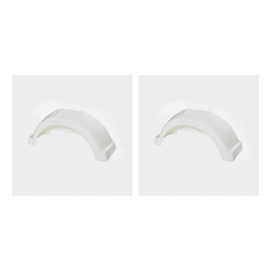 Fulton (2-Pack) Trailer Fender, 12 Inch Tire Size, White - TowUniverse