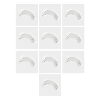 Fulton (10-Pack) Trailer Fender, 12 Inch Tire Size, White - TowUniverse