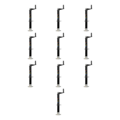 CURT (10-Pack) Lippert Quick Drop Drill-Operated Tongue Jack, 2,000 lbs ...