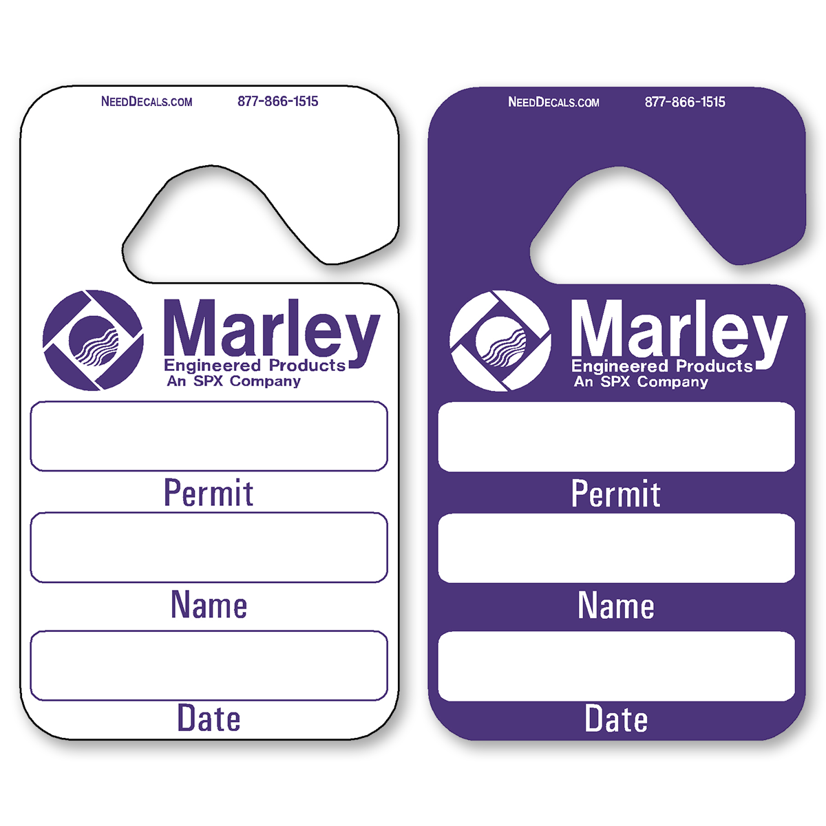 Parking Hang Tags 125 @ $2.82 to 2,500 @ $0.49 Free Numbering and Free Logo