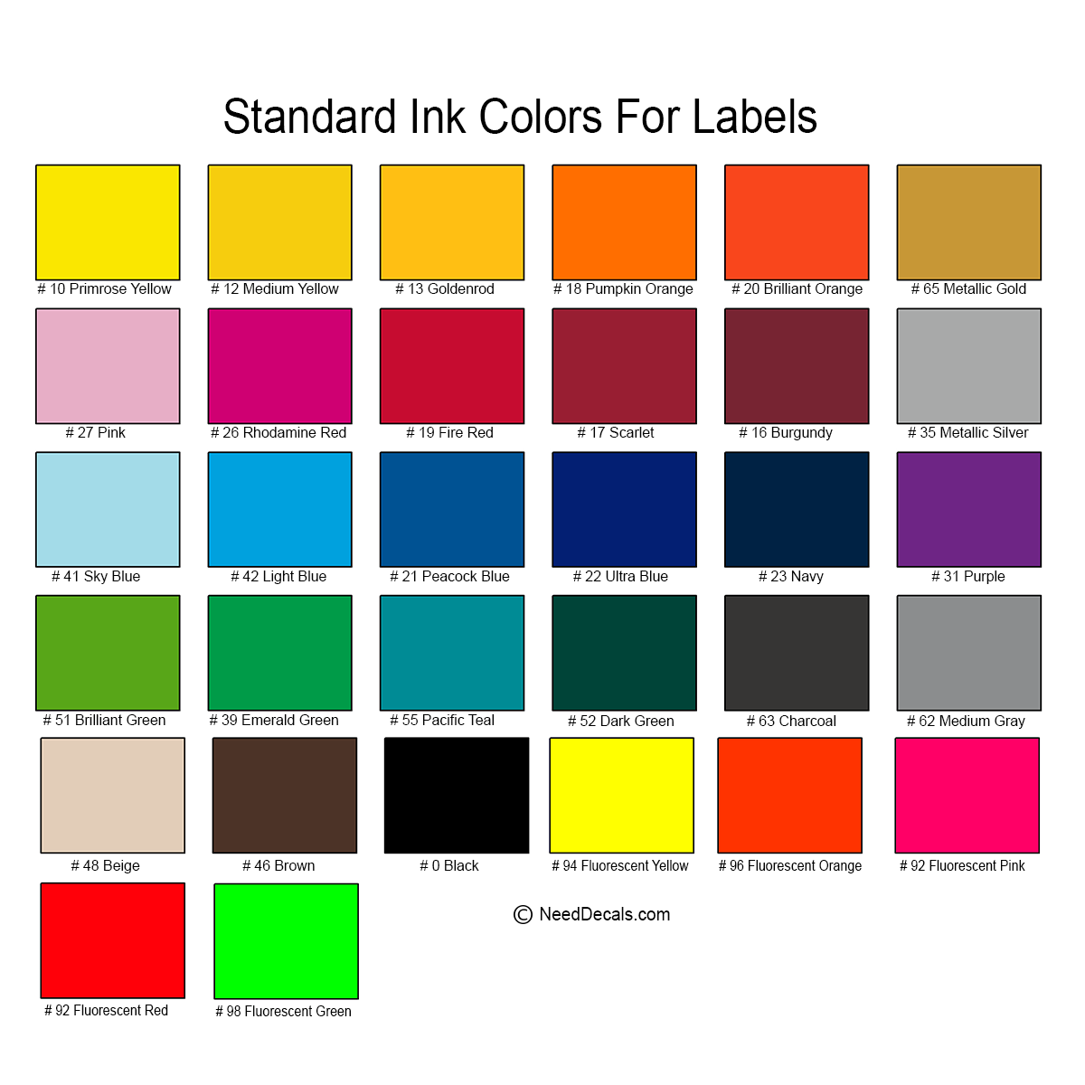 Large Round Sticker Labels | One Color Custom Car Decals