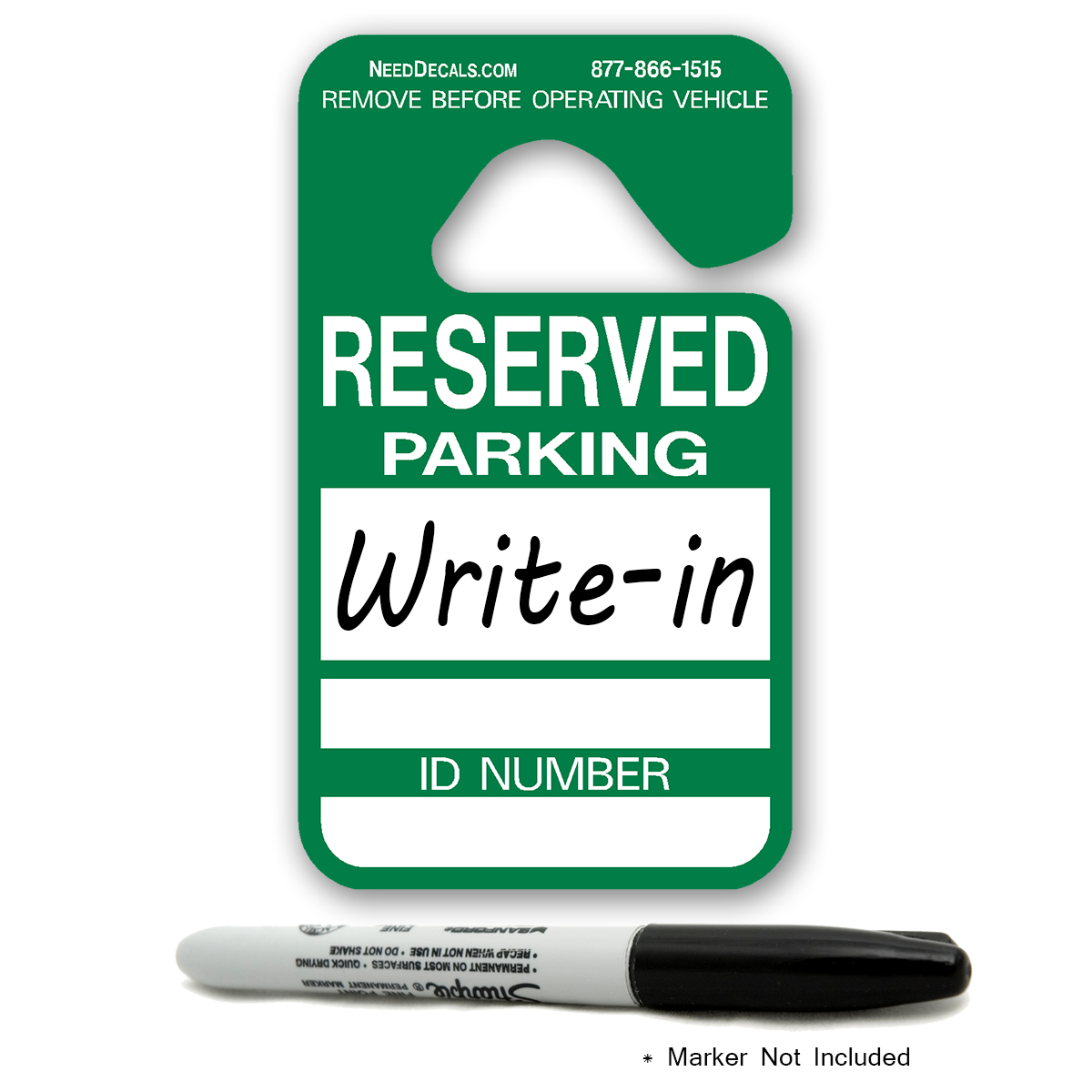 Reserved Parking Permit Hang Tags | Mirror Permit Tags