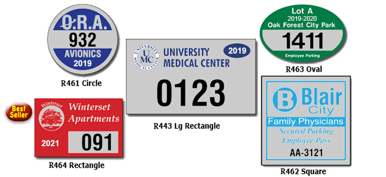 Reflective Bumper Sticker Permit | Custom Parking Decals